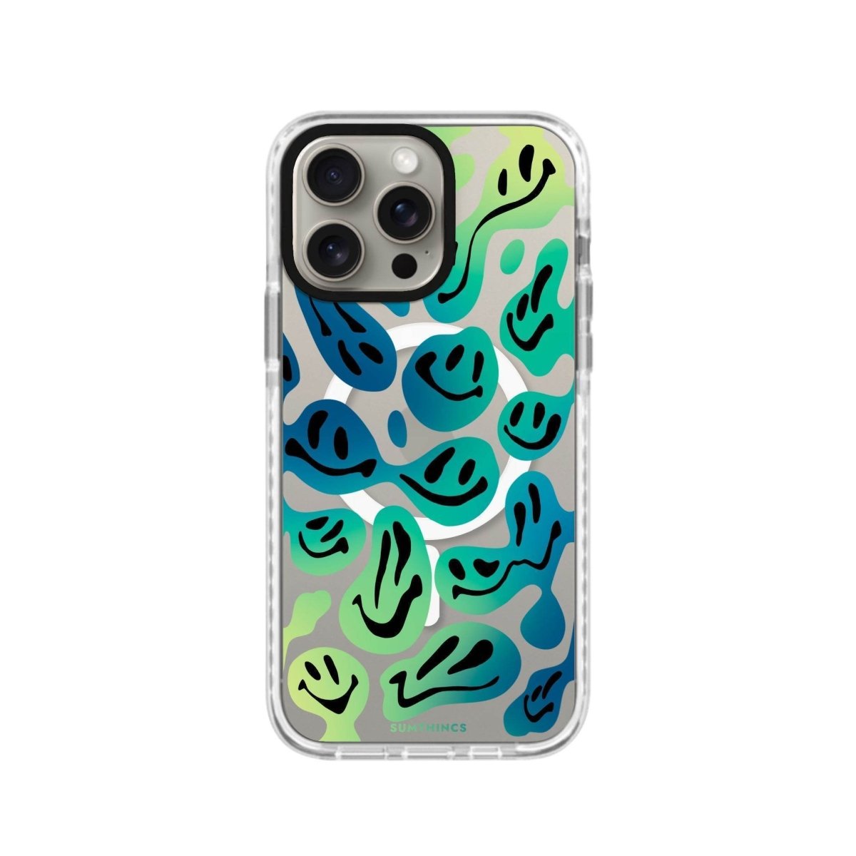 iPhone 15 Pro Smiley Magsafe Procase Şeffaf Telefon Kılıfı | Sumthincs