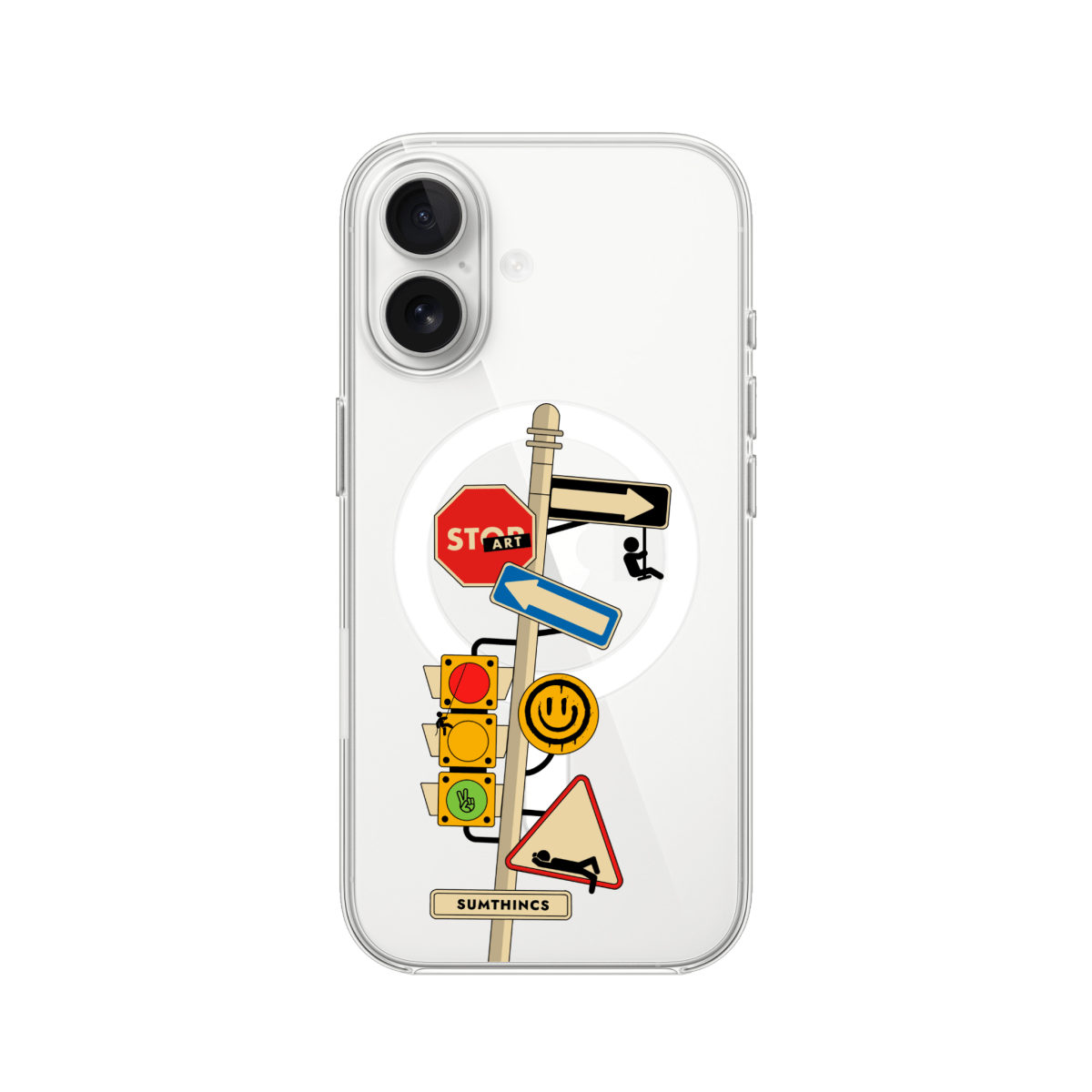 iPhone 17 Crossroad Clear Magsafe Şeffaf Telefon Kılıfı | Sumthincs